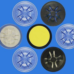 CD Spider (CD Foam Holder, CD Hub, CD Clips), Self Adhesive, Foam CD Dots