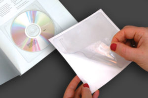 Self Adhesive Plastic PVC CD-DVD Sleeve